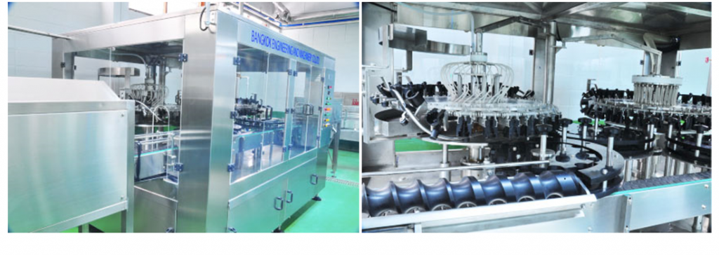 เครื่องฉีดน้ำล้างทำความสะอาดภายในขวด แบบโรตารี่ 2 ชุด AUTOMATIC DOUBLE ...